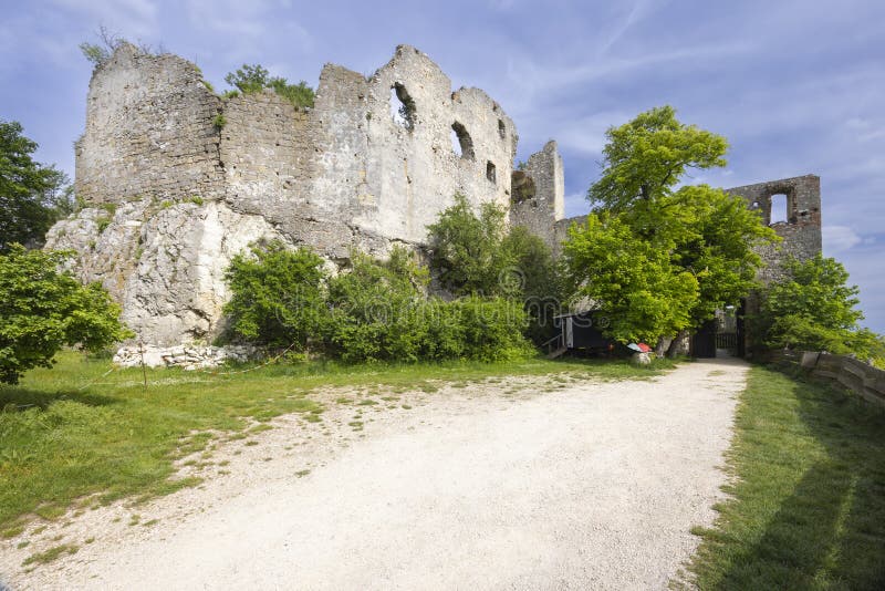 Falkenstein Ruins, Lower Austria, Austria Stock Image - Image of rural ...