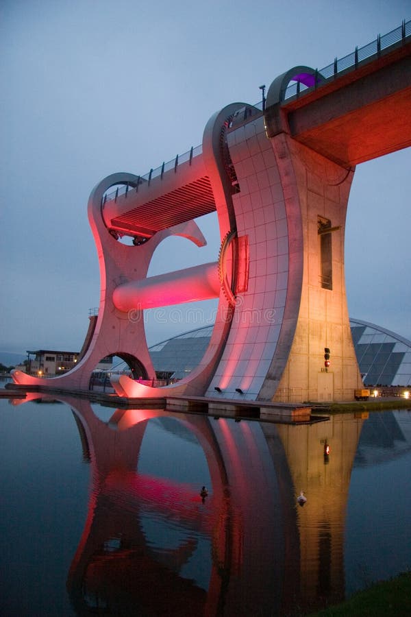 Falkirk Wheel at Night stock image. Image of popular - 12976231
