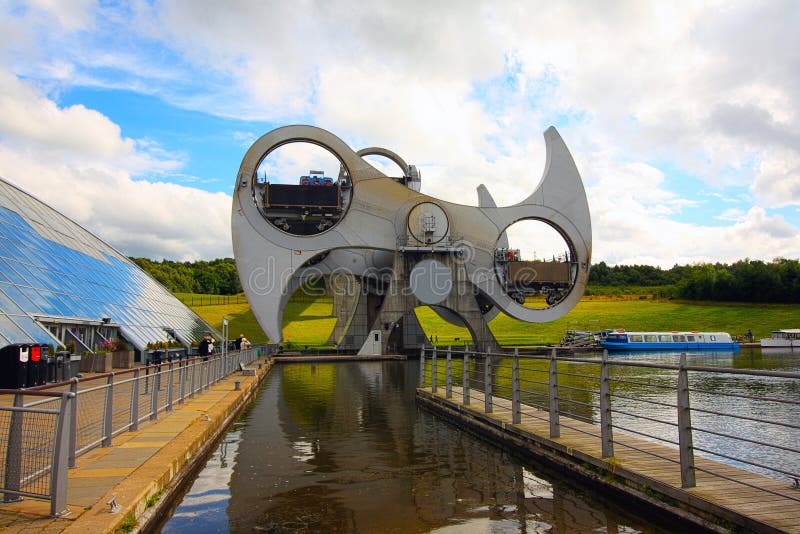 Falkirk Wheel at Night stock image. Image of exposure - 12976231