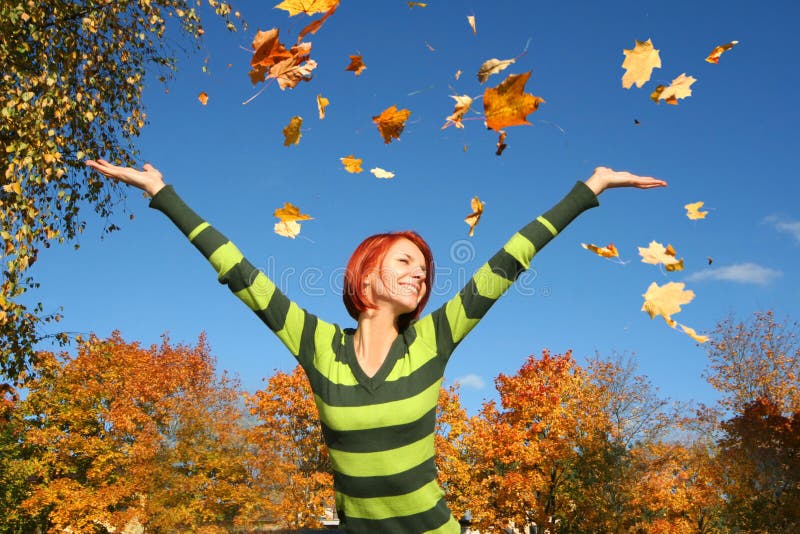 Active autumn 02 stock image. Image of jaunty, fall, carefree - 15484979