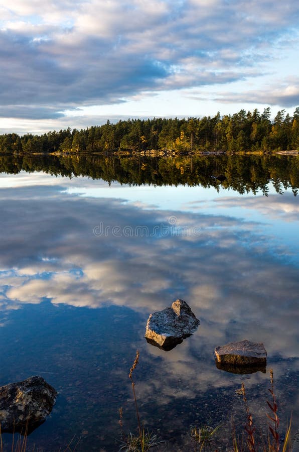 Fall afternoon by lake stock photo. Image of view, afternoon - 61290516