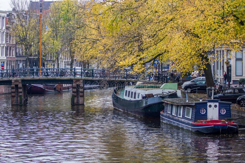 Fall in Amsterdam editorial stock photo. Image of netherlands - 27832818