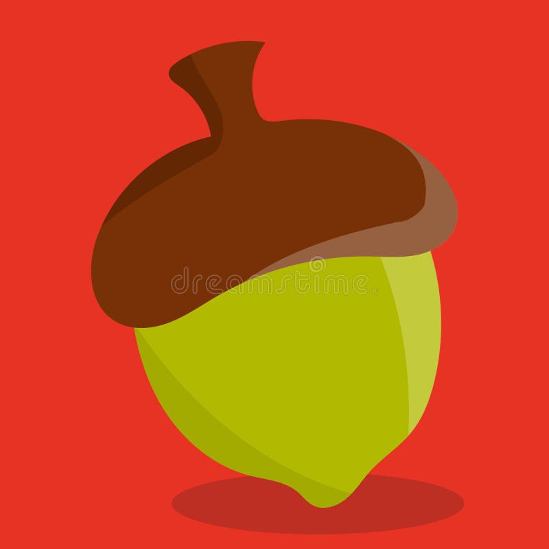 Fall Animals Green Acorn 11 Stock Vector - Illustration of acorn, fall ...