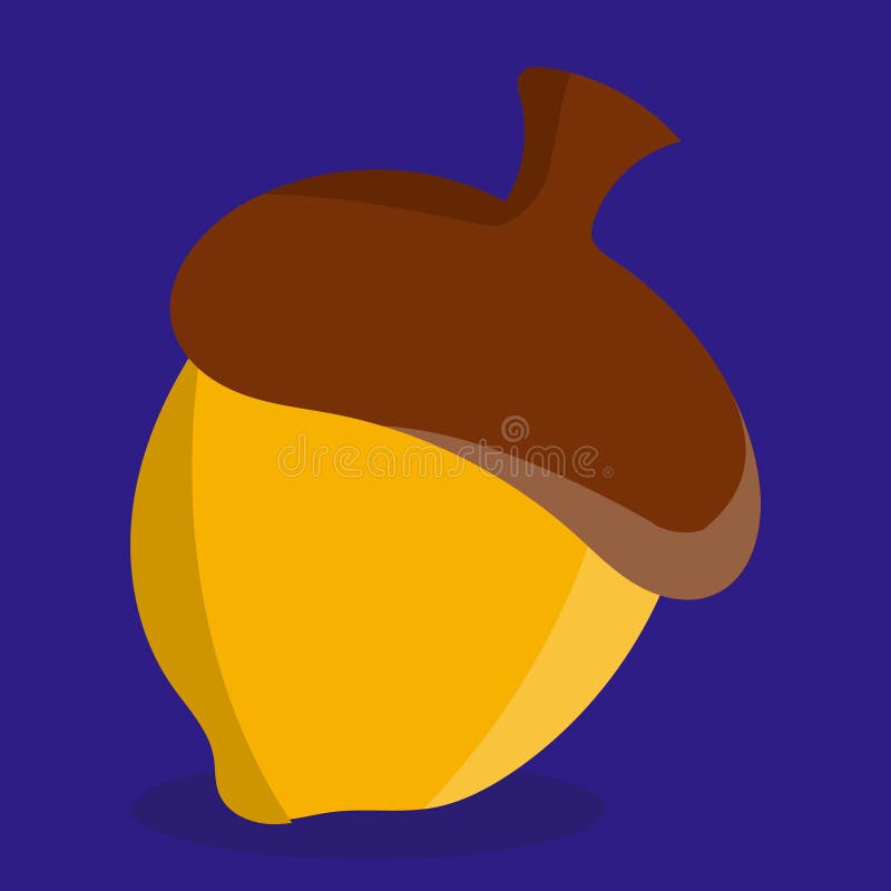 Fall Animals Yellow Acorn 10 Stock Vector - Illustration of acorn ...