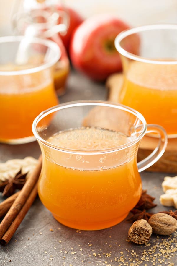 Fall Apple Cider with Warm Spices Stock Photo - Image of nutmeg ...