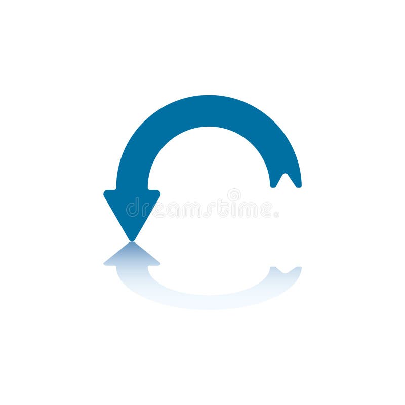 Decline Arrow stock vector. Illustration of fall, right - 6005982