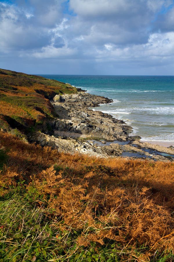 Fall Autumn on the Cornwall Coast England Stock Photo - Image of river ...