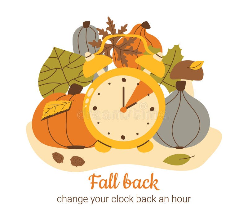 Fall Back One Hour Stock Illustrations – 231 Fall Back One Hour Stock ...