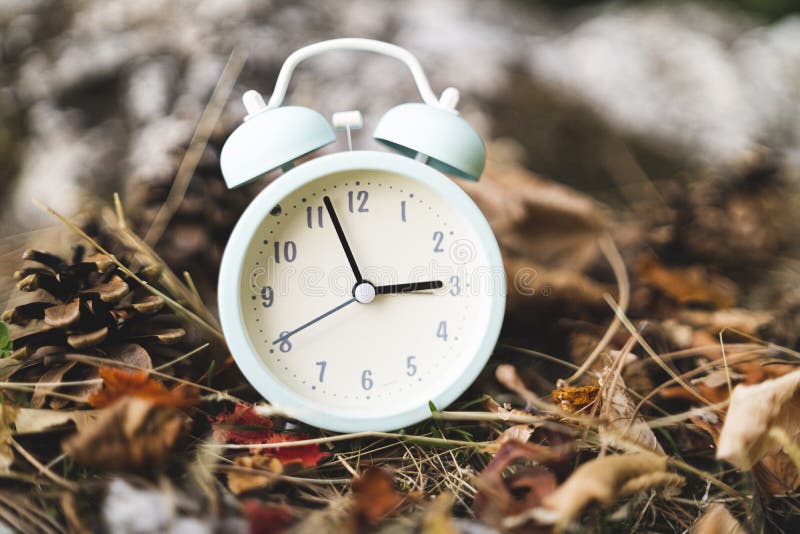 Fall Back Time Change Alarm Clock Stock Image - Image of transition ...