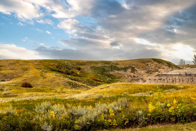 Fall in the Badlands. Midland Provincial Park, Alberta, Canada Stock ...