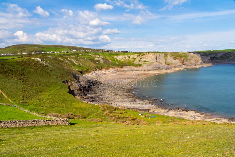 Rhossili Bay Wales UK stock image. Image of kingdom, beautiful - 41438711