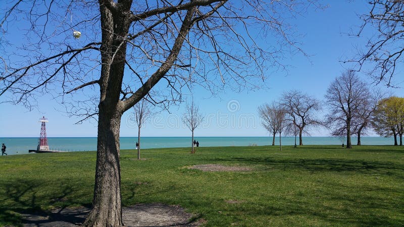 Fall at the beach stock photo. Image of beach, chicago - 136334728