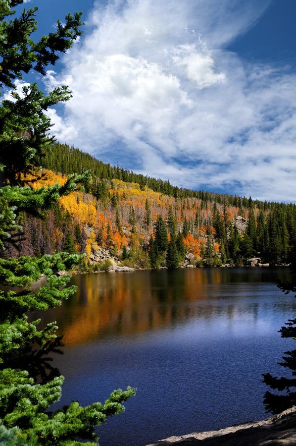 Fall at Bear Lake stock photo. Image of lake, pond, mountain - 26413378