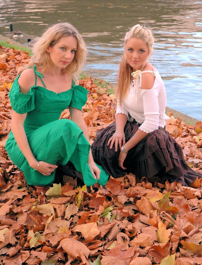 Fall Beauties stock photo. Image of fall, gossip, fashion - 344124