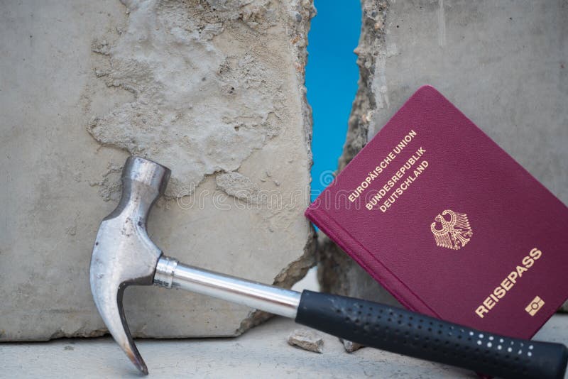 The Fall of the Berlin Wall, the Day of German Unity Stock Image ...