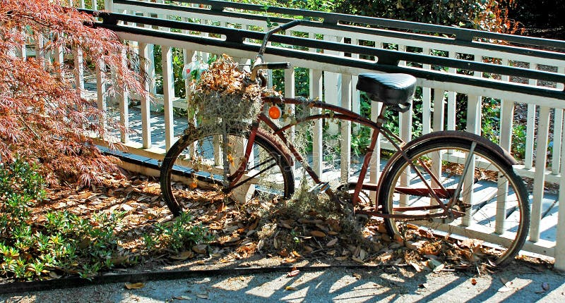Fall Bike stock image. Image of garden, bicycle, fall - 5276153