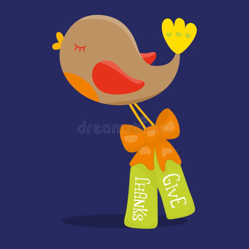 Fall Birds Carrying Bird 06 Stock Vector - Illustration of cartoon ...