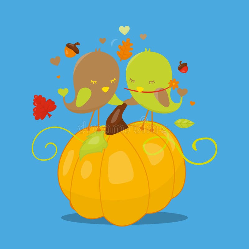 Fall birds birds 02 stock vector. Illustration of cartoon - 198986059