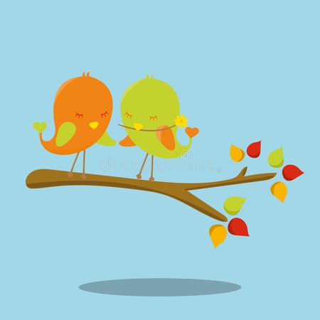 Fall birds birds 02 stock vector. Illustration of cartoon - 198986059