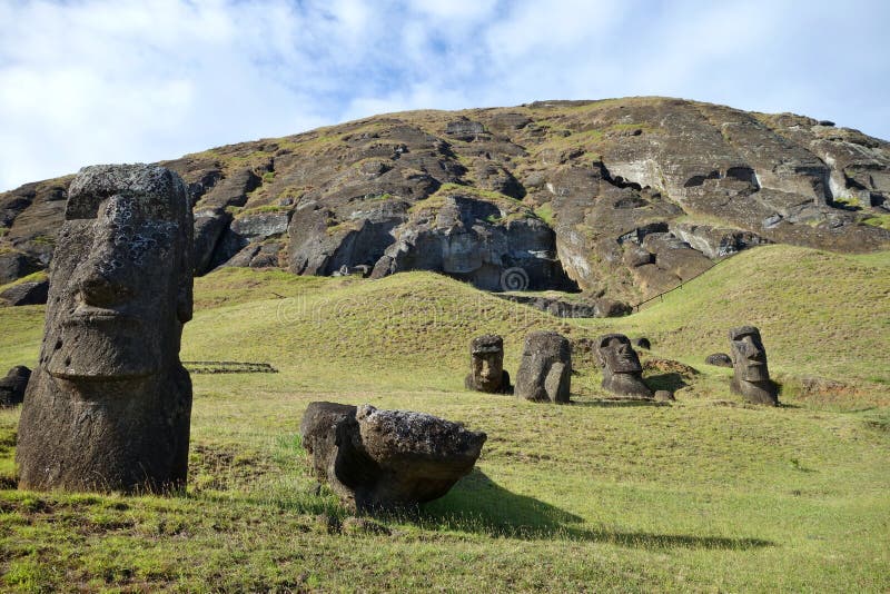 The Fall stock photo. Image of statues, easter, polynesia - 37725356