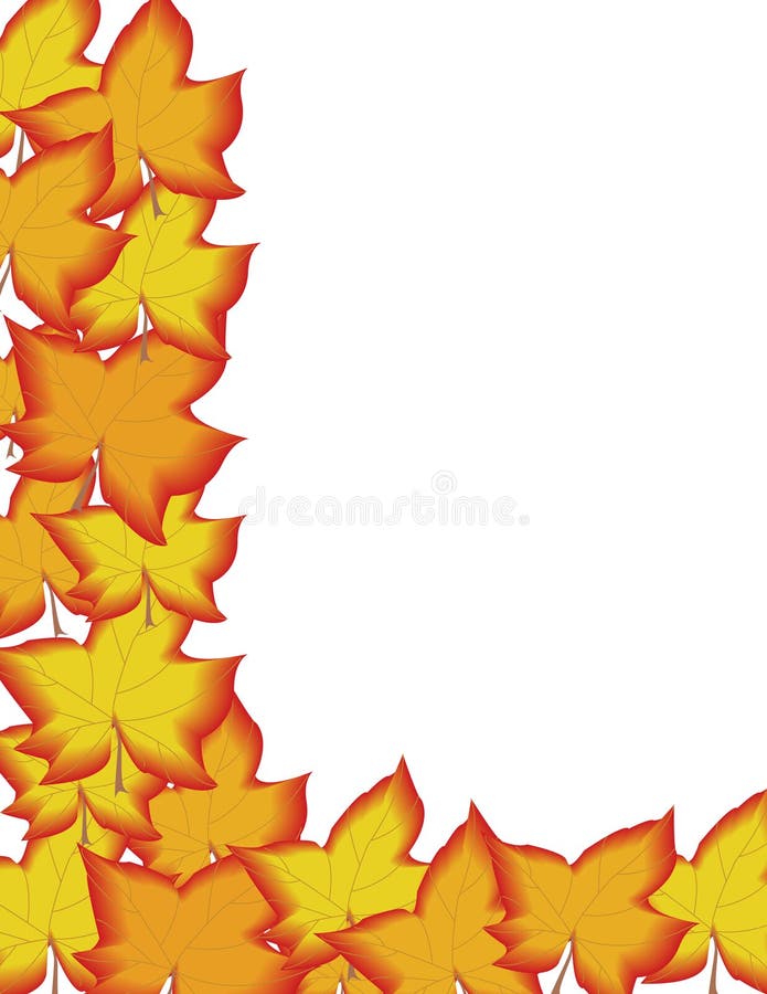Fall Border stock illustration. Illustration of bright - 13880057