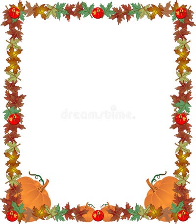 Fall Border Frame Illustration Stock Vector - Illustration of copy ...