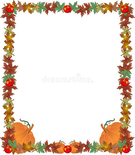 Fall Border Frame Illustration Stock Vector - Illustration of copy ...