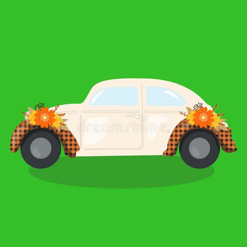 Fall car facing left 03 stock vector. Illustration of fall - 197984080