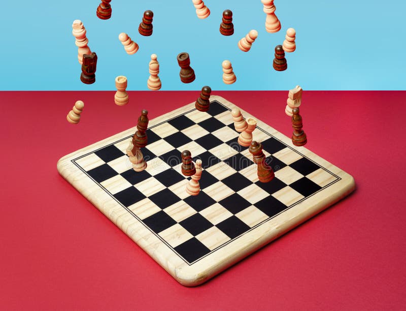 The fall of chess stock image. Image of move, competition - 181140819