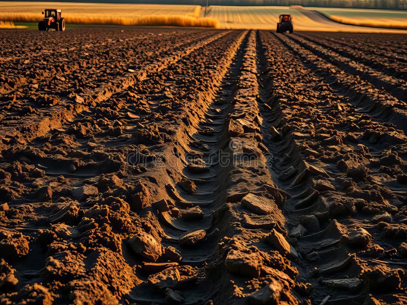 Fall Chisel Plowing of a Cornfield Examining Soil Erosion Compaction ...