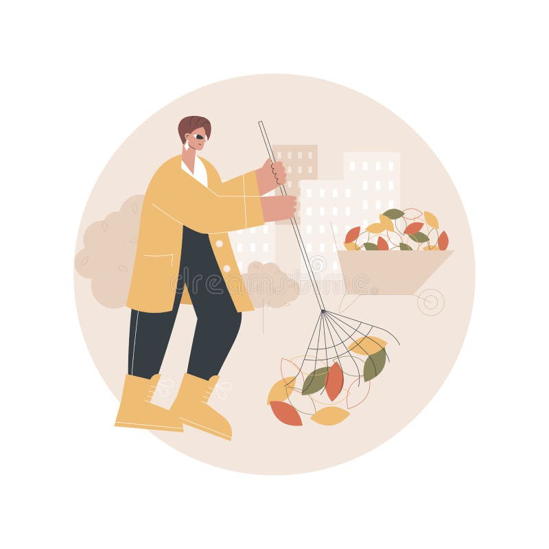 Fall Clean-up Abstract Concept Vector Illustration. Stock Vector ...