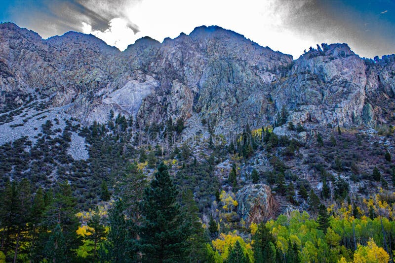 Fall Color mountain Scene stock image. Image of fall - 259776795