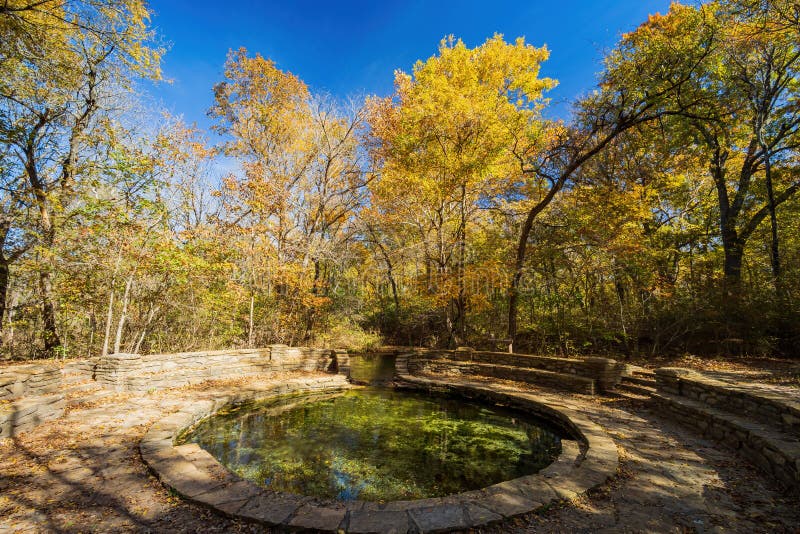 Fall Color of the Nature Trail and Buffalo Springs Stock Image - Image ...