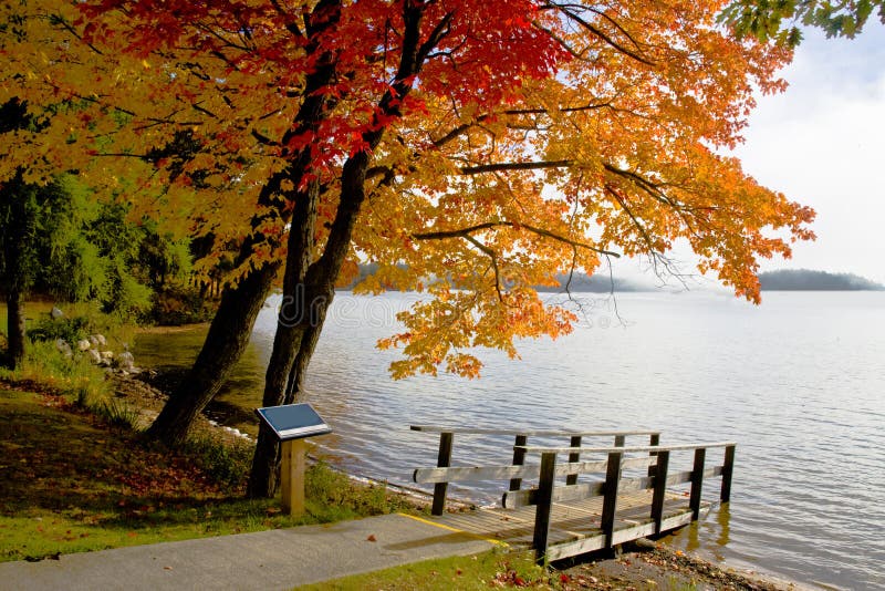 Fall color scene stock photo. Image of canada, lake, fall - 7213860