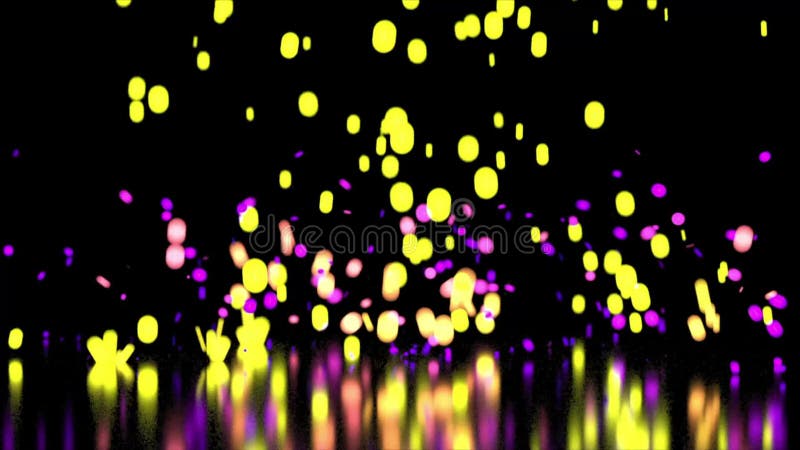 Fall Colorful Exploding Particles on Black Background Stock Footage ...