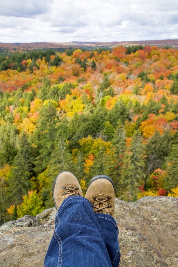 Fall Colors stock photo. Image of clouds, yellow, rock - 6640570
