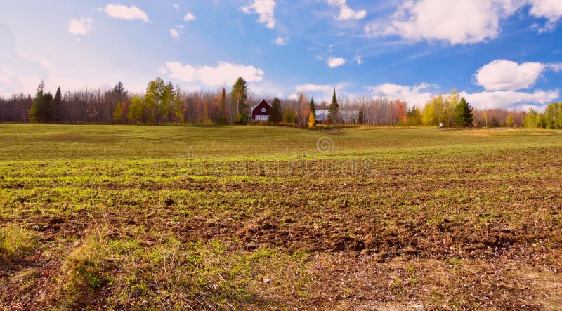 Fall Colors on the Country Side, Quebec, Canada Stock Image - Image of ...