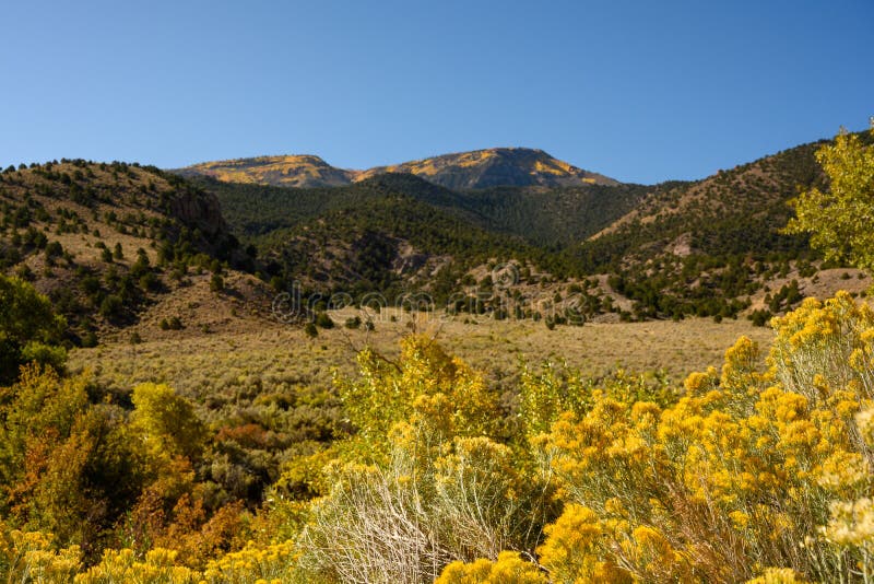 Fall Colors Creep into Southern Utah Stock Photo - Image of countryside ...