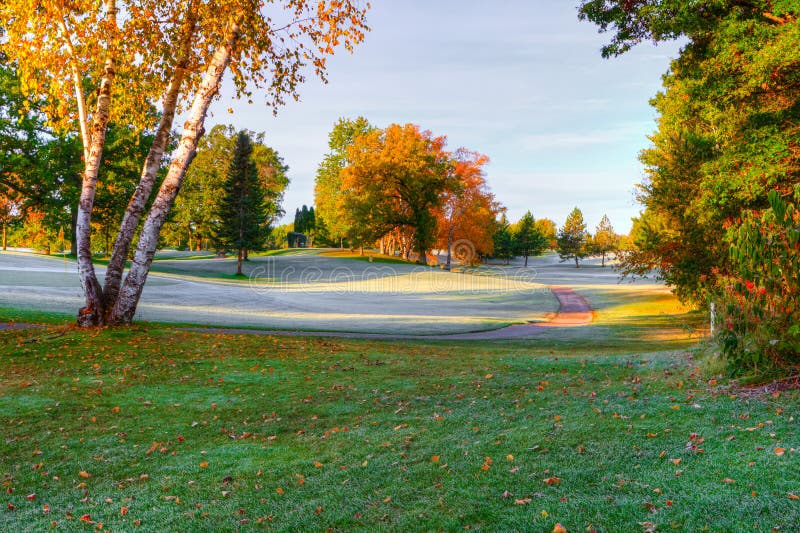 Fall Colors at the Golf Course. Stock Photo - Image of october, dynamic ...