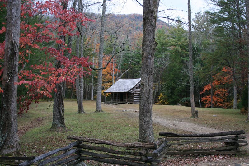 Fall Colors stock photo. Image of mountains, trees, fence - 48523816