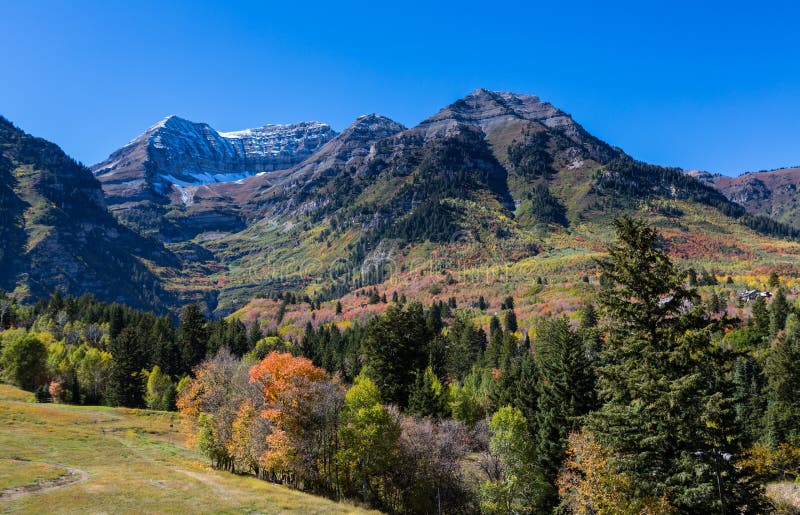 Fall Colors and Mountain in Northern Utah Stock Photo - Image of ...