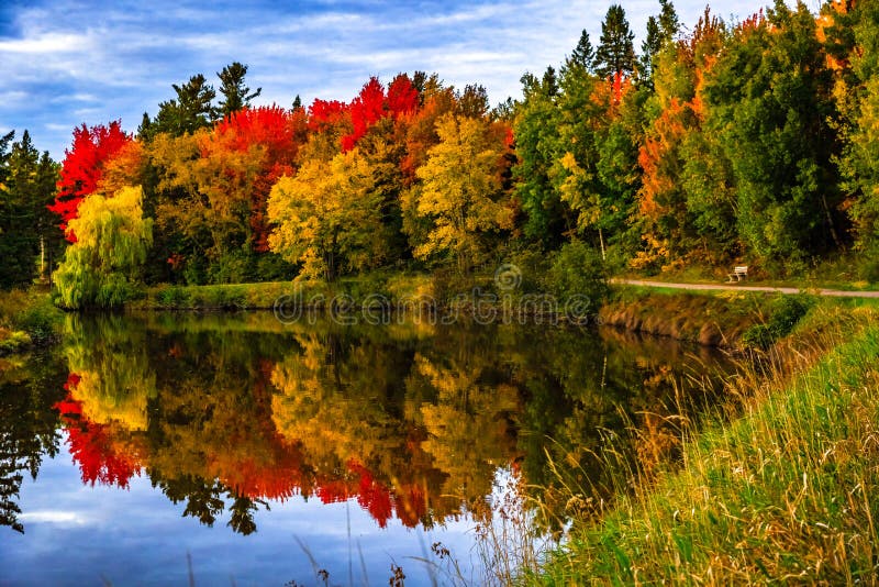 Fall Colors in New Brunswick, Canada Stock Photo - Image of greater ...