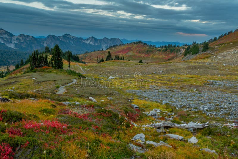 Fall Colors on Pinnacle Peak Stock Image - Image of sunset, civil ...