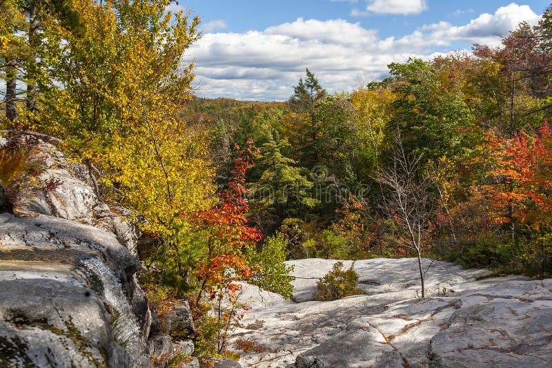 Fall Colors in the Shawangunk Mountains, Hiking Path Stock Photo ...