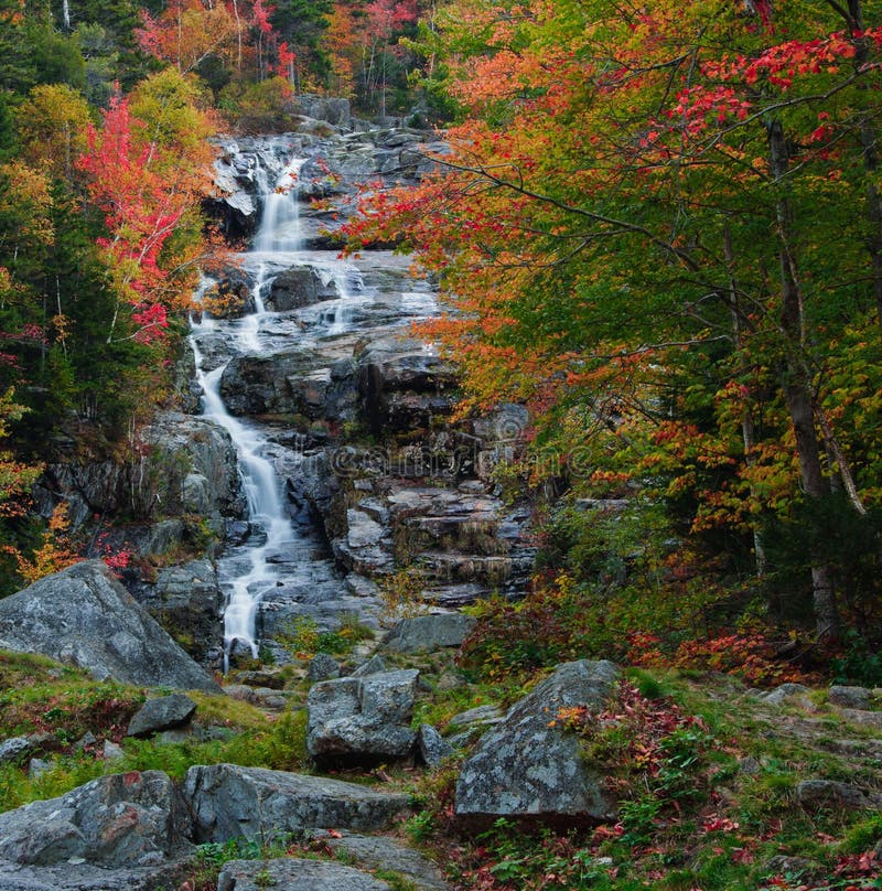 Fall Colors at the Silver Cascade Stock Image - Image of fall ...