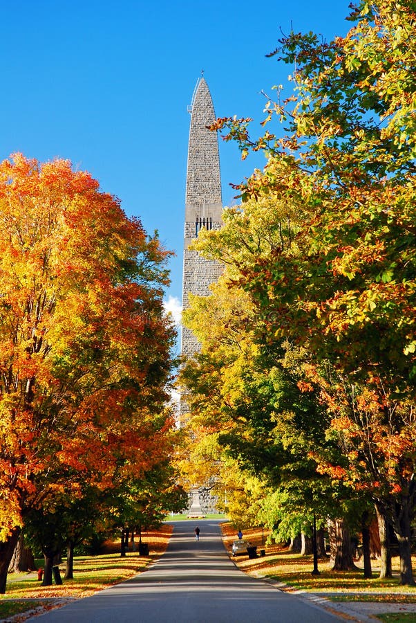 Autumn Foliage and the Obelisk Editorial Stock Photo - Image of holiday ...