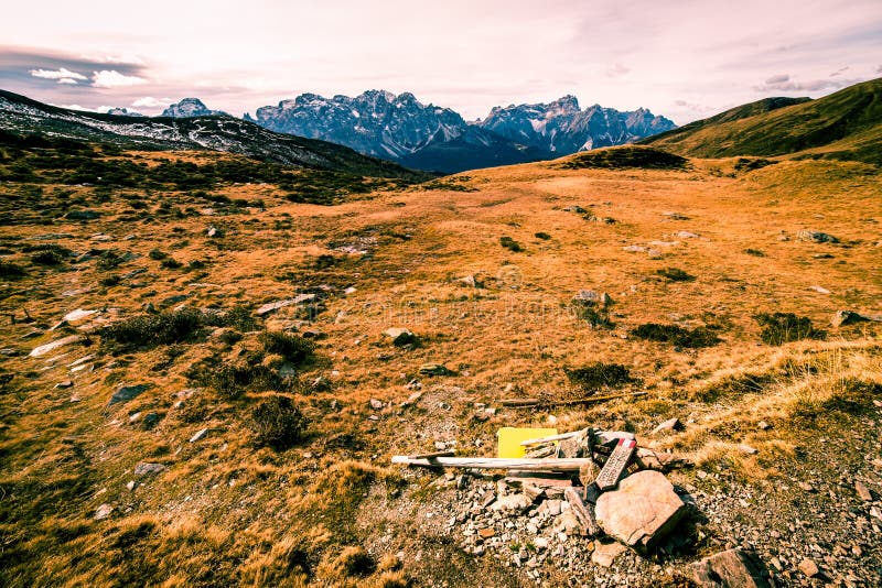 Autumn morning in the alps stock photo. Image of national - 105118962