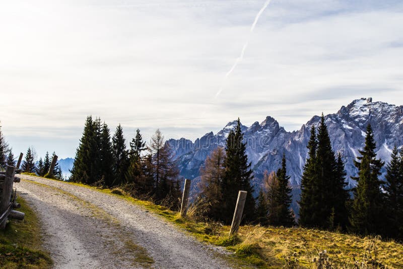 Autumn morning in the alps stock photo. Image of autumn - 159076384