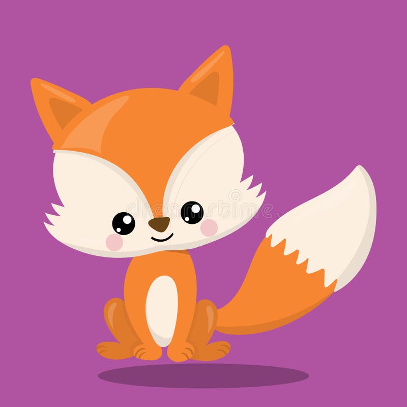 Fall deer and fox fox 09 stock vector. Illustration of vector - 198986076