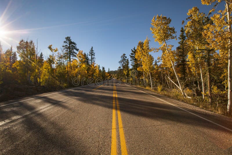 Fall Drive stock image. Image of serenity, nature, west - 76406685